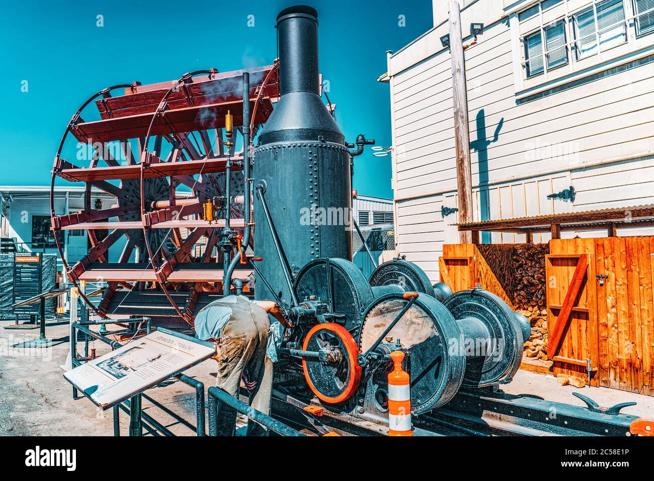 San Francisco, California, USA - September 10, 2018: Hyde Street Pier ...