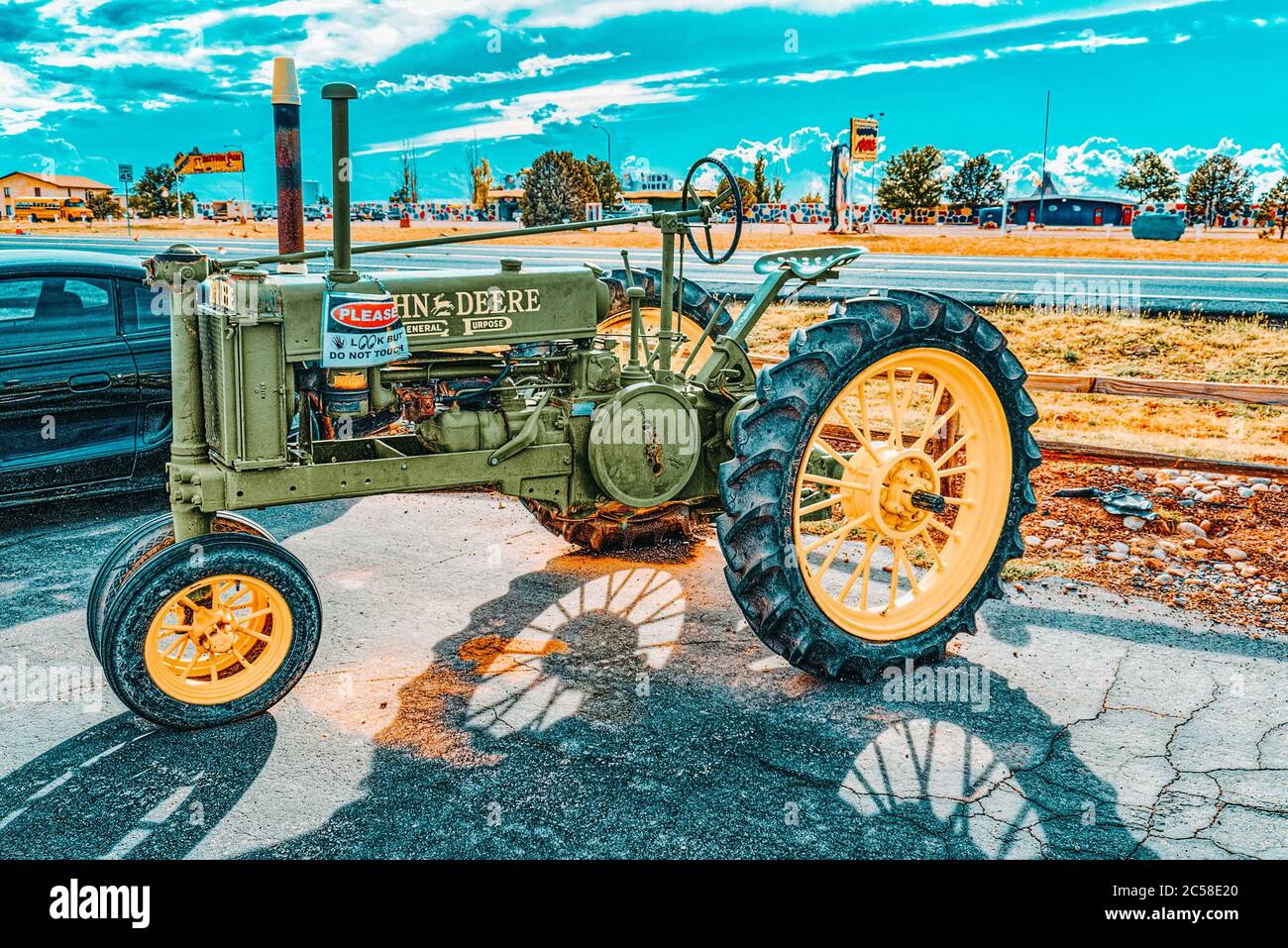 Green tractor american farmer rancher hi-res stock photography and ...