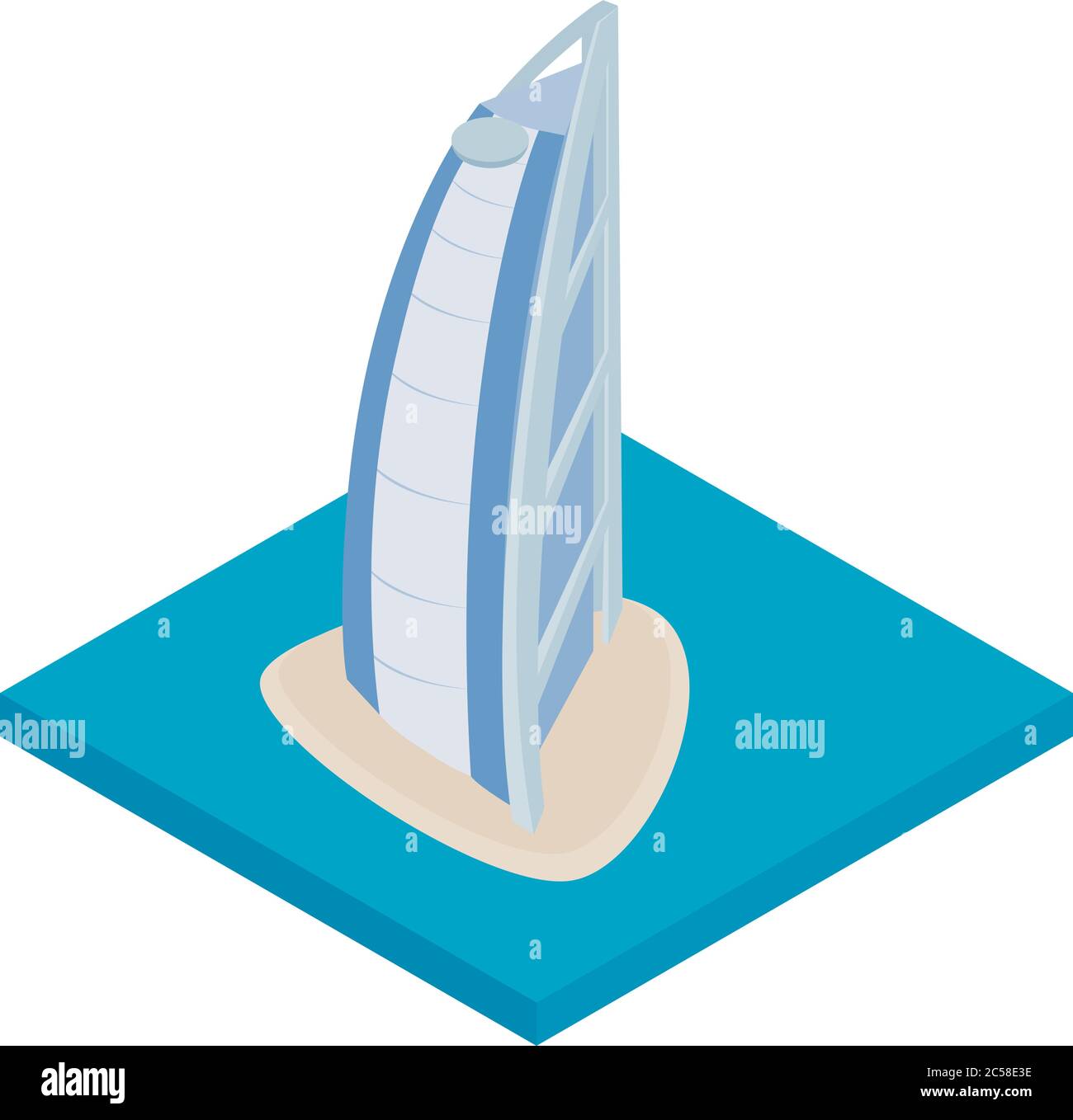Dubai hotel icon, isometric style Stock Vector Image & Art - Alamy