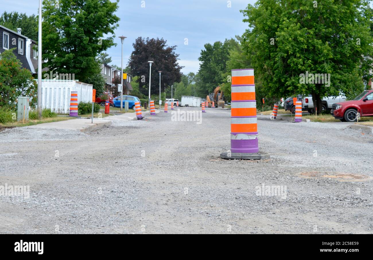 An entire city street is under repair Stock Photo - Alamy