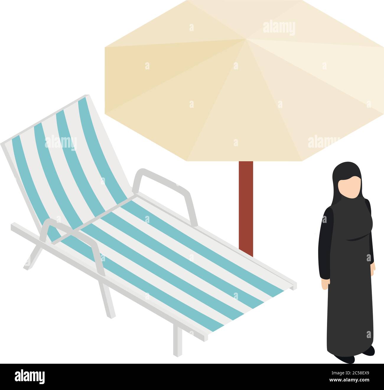 Woman wearing beach clothing Stock Vector Images - Alamy