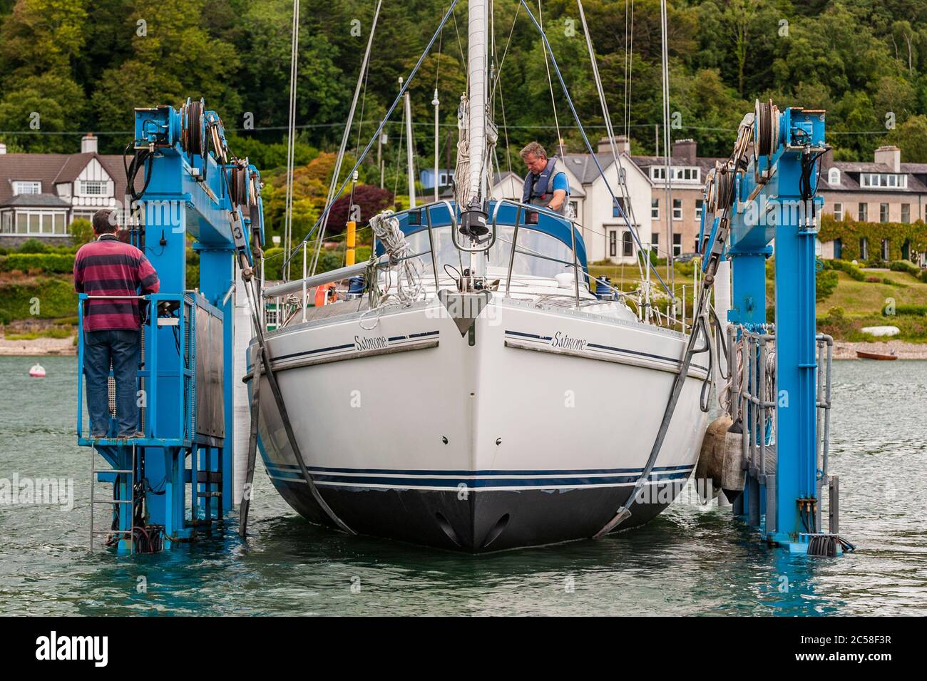 Crosshaven, West Cork, Ireland. 1st July, 2020. Sailing Yacht 'Sabrone ...