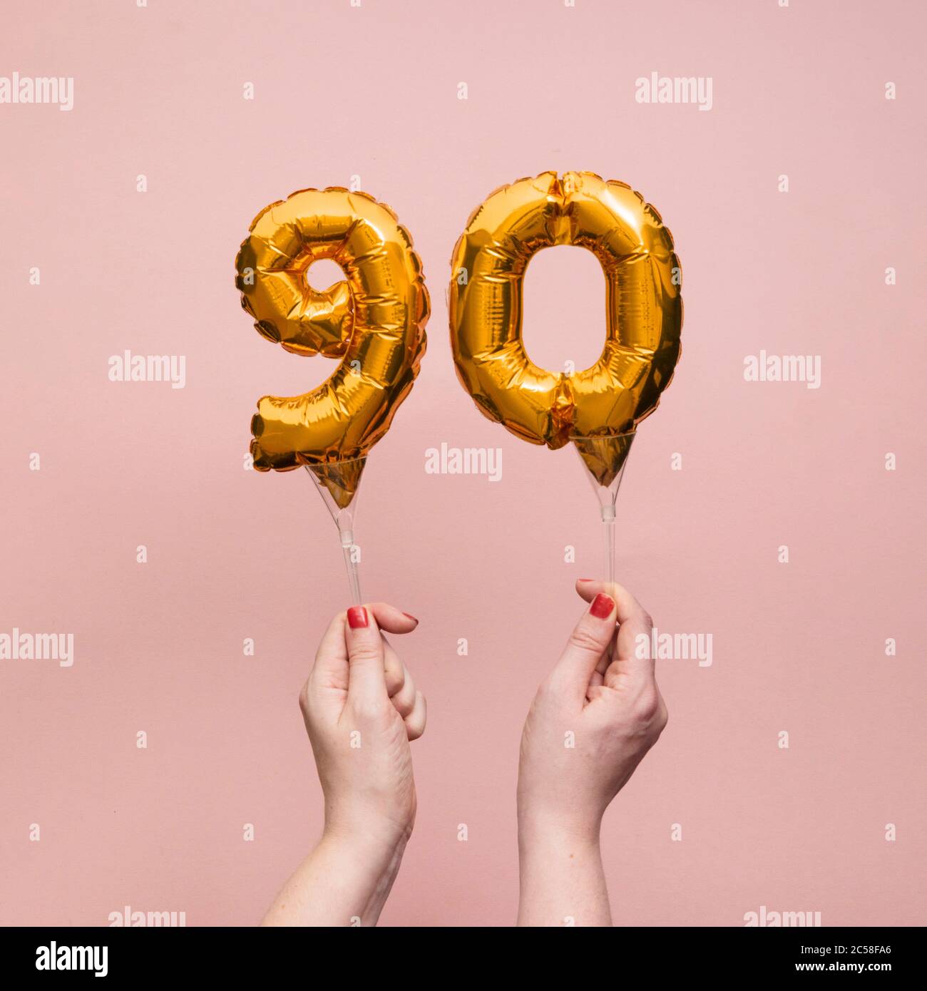 90th birthday balloon hi-res stock photography and images - Alamy