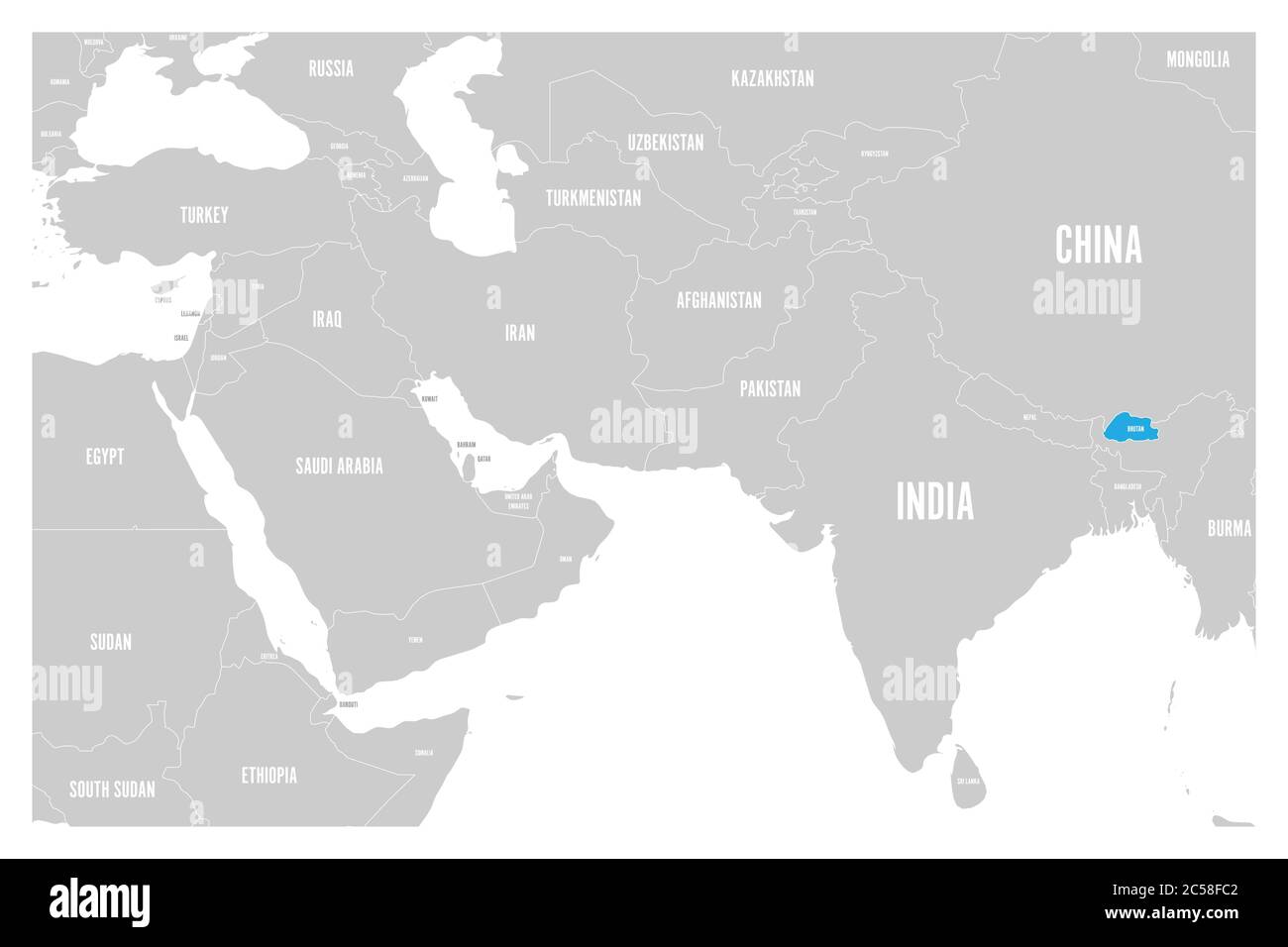 Bhutan Asia Map Map Of The Tibetan Areas In Asia