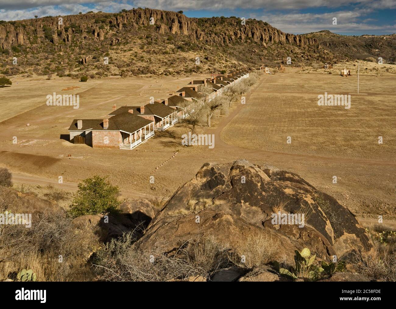 Fort Davis National Historic Site in winter, Texas, USA Stock Photo - Alamy