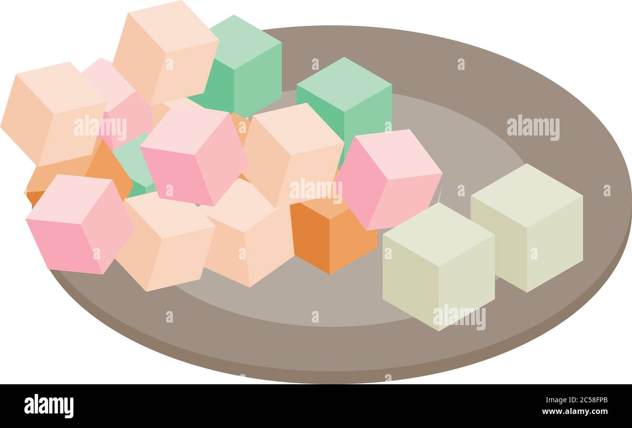 Turkish delight icon, isometric style Stock Vector Image & Art - Alamy