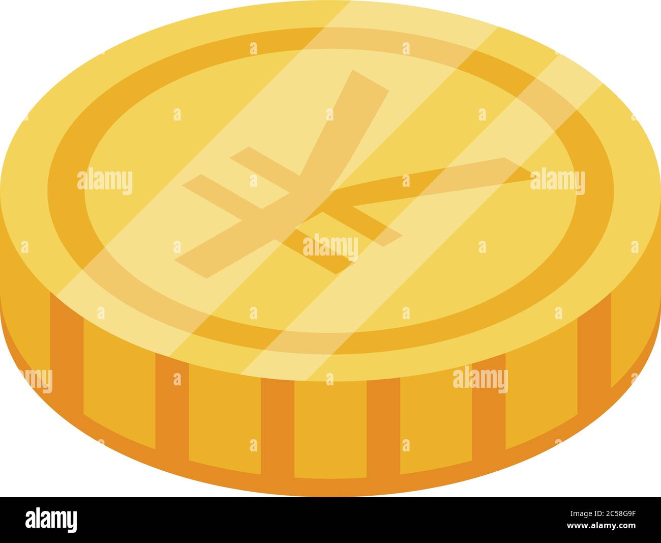 Japanese yen coin icon, isometric style Stock Vector Image & Art - Alamy