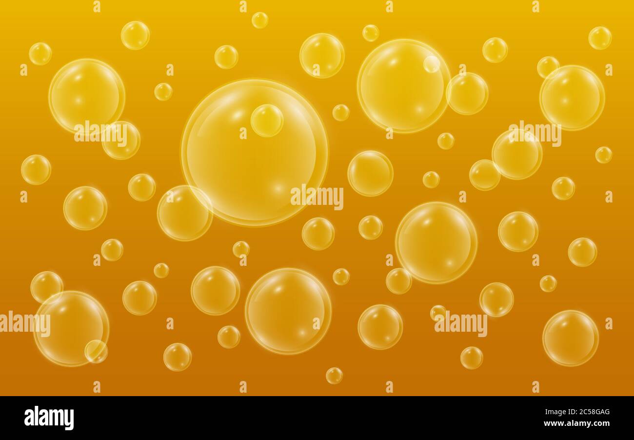 Yellow Bubbles Background
