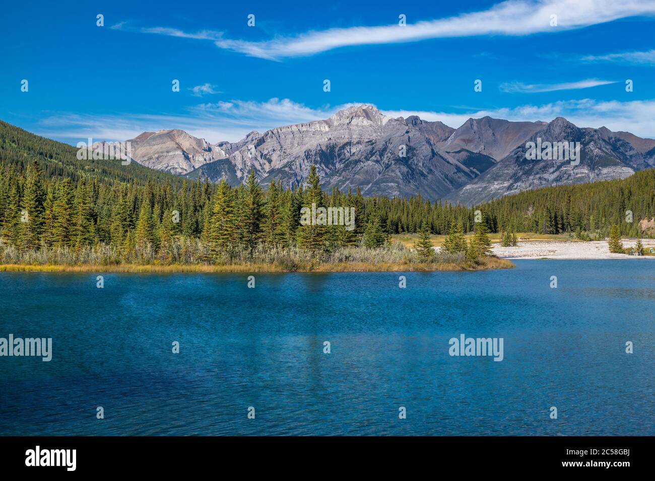 Stunning turquoise Cascade Ponds with Mount Astley in the distance ...