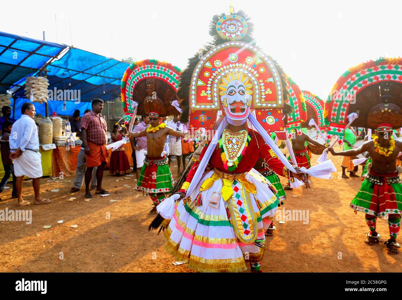dancers of kathakali dancer,theyyam,thira,folk dancers,celebration ...