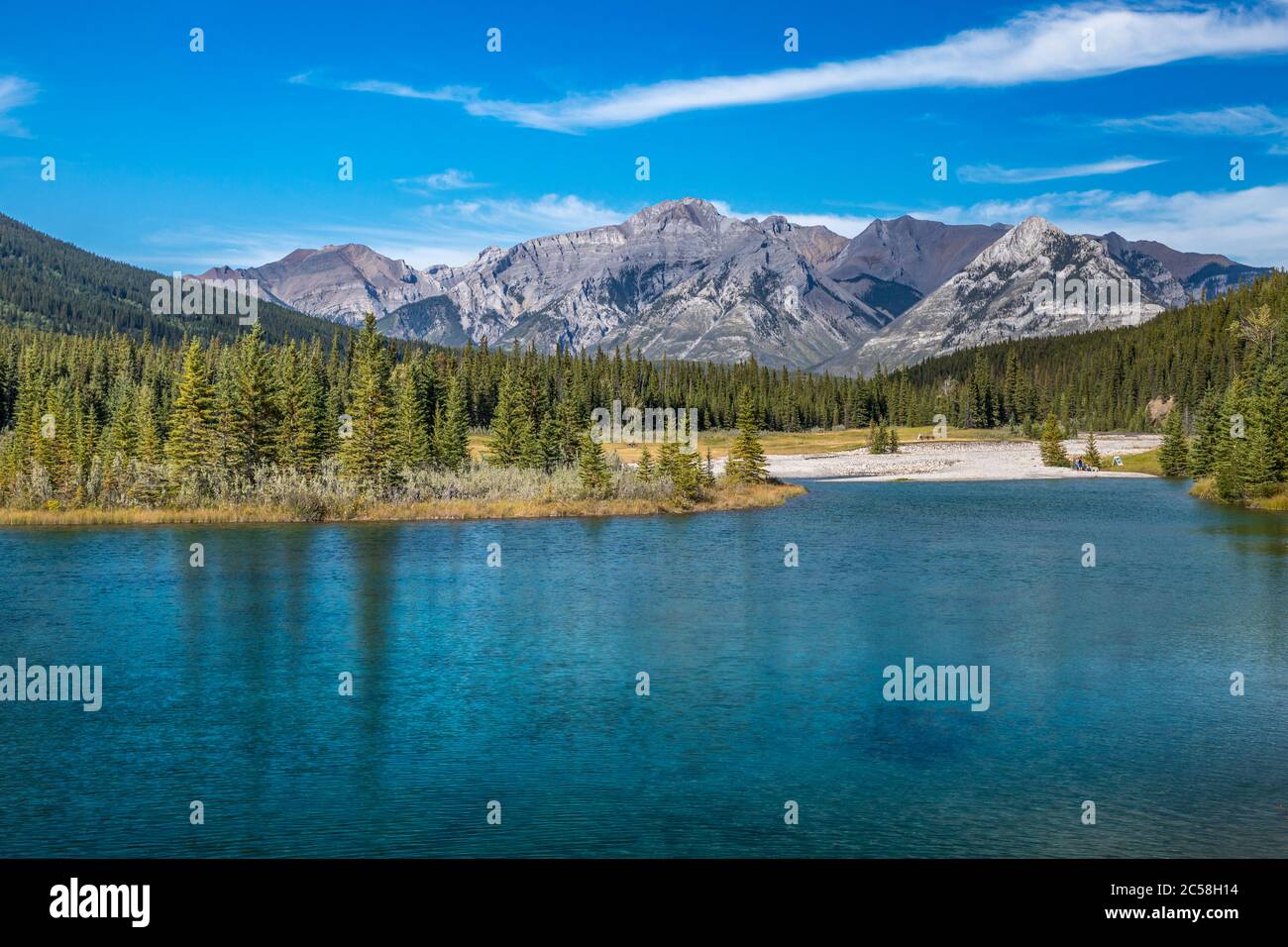 Stunning turquoise Cascade Ponds with Mount Astley in the distance ...
