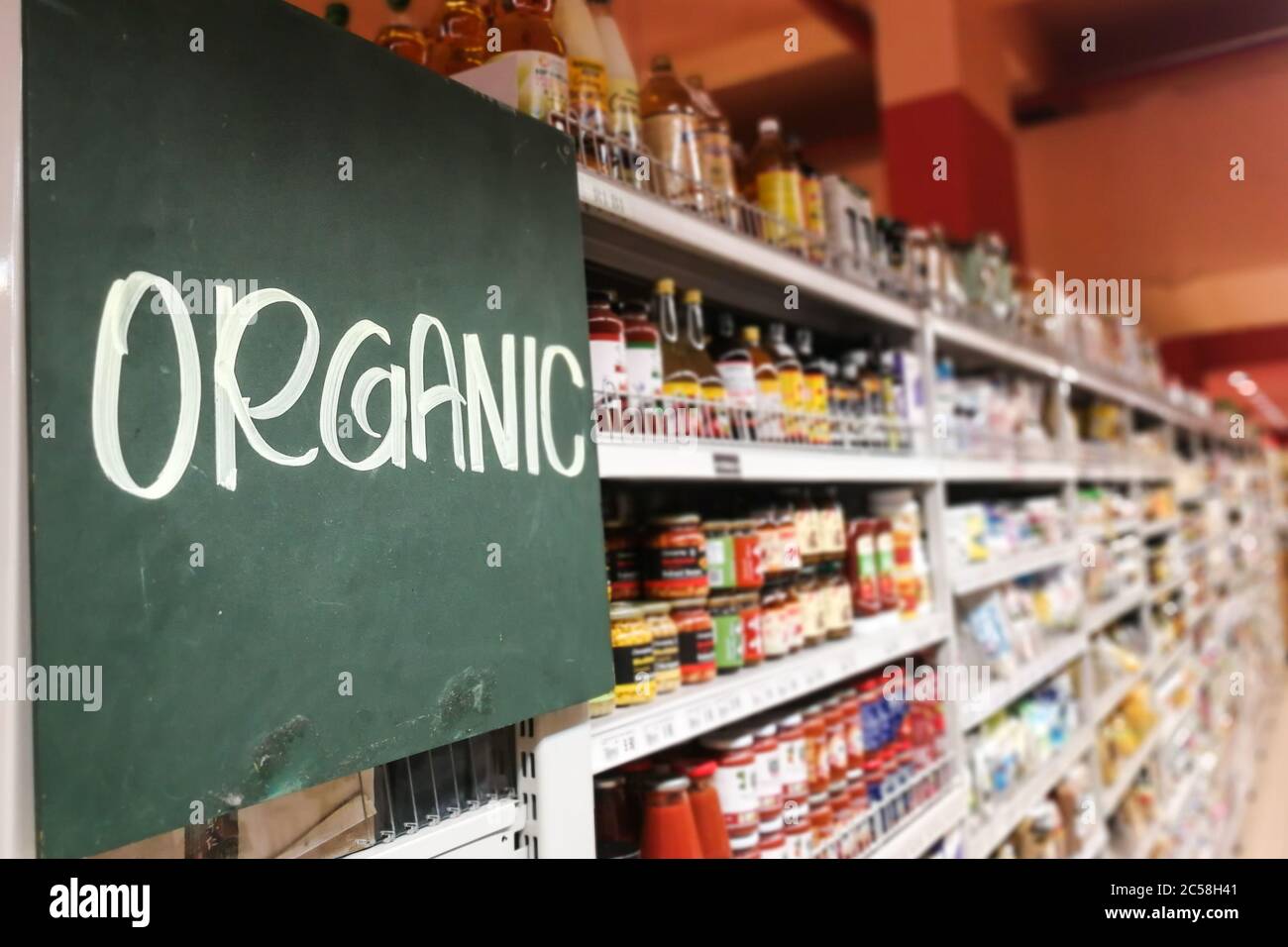 Grocery store interior aisle signage hi-res stock photography and ...
