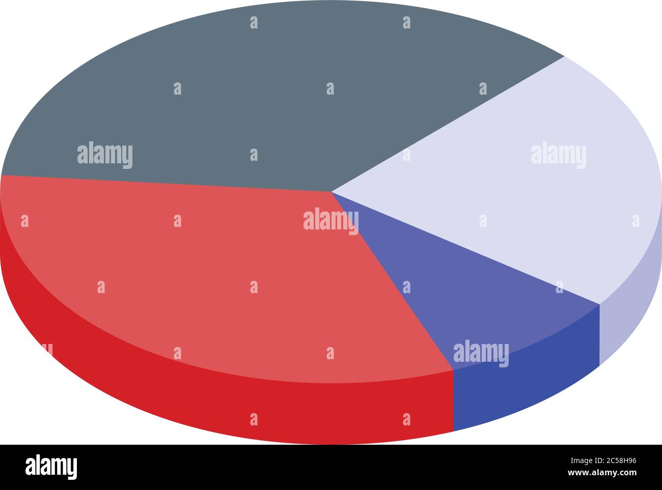 Trade war pie chart icon, isometric style Stock Vector Image & Art - Alamy