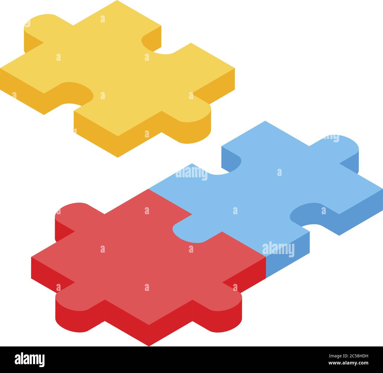 Business training puzzle icon, isometric style Stock Vector Image & Art ...