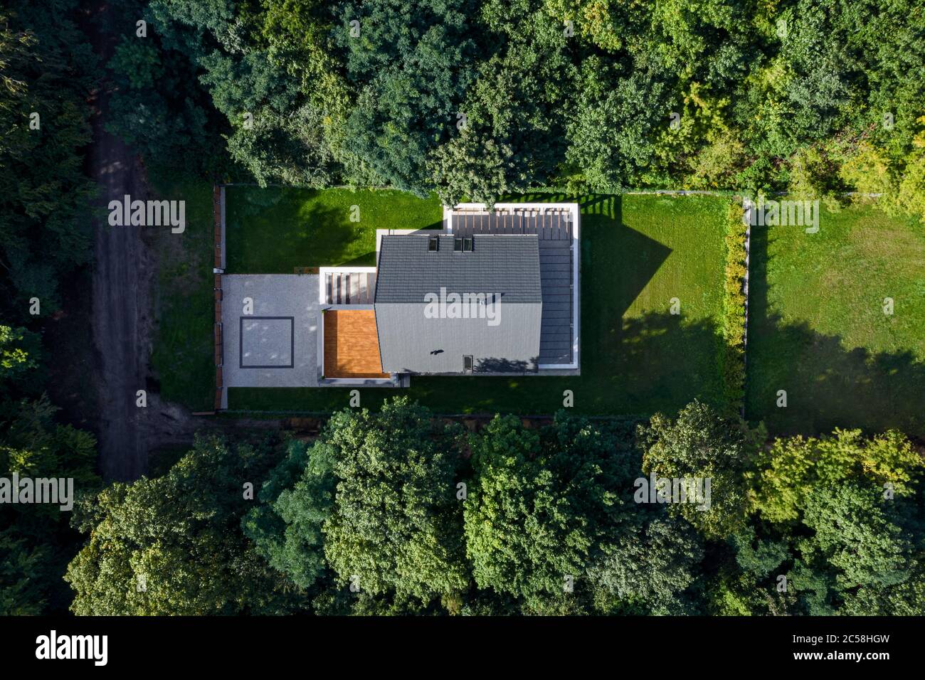 Garden design aerial view hi-res stock photography and images - Alamy