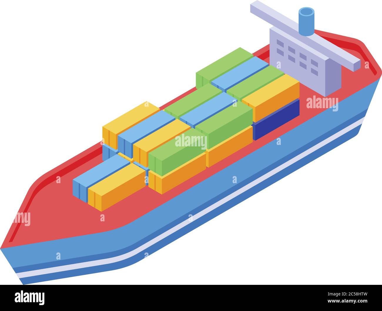 Trade war cargo ship icon, isometric style Stock Vector Image & Art - Alamy