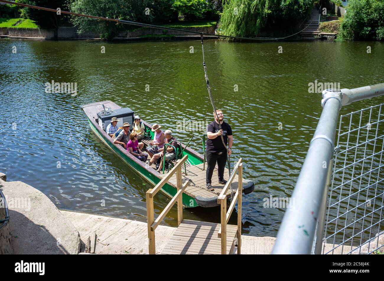 Ancient Hand Ferry Stock Photo - Alamy