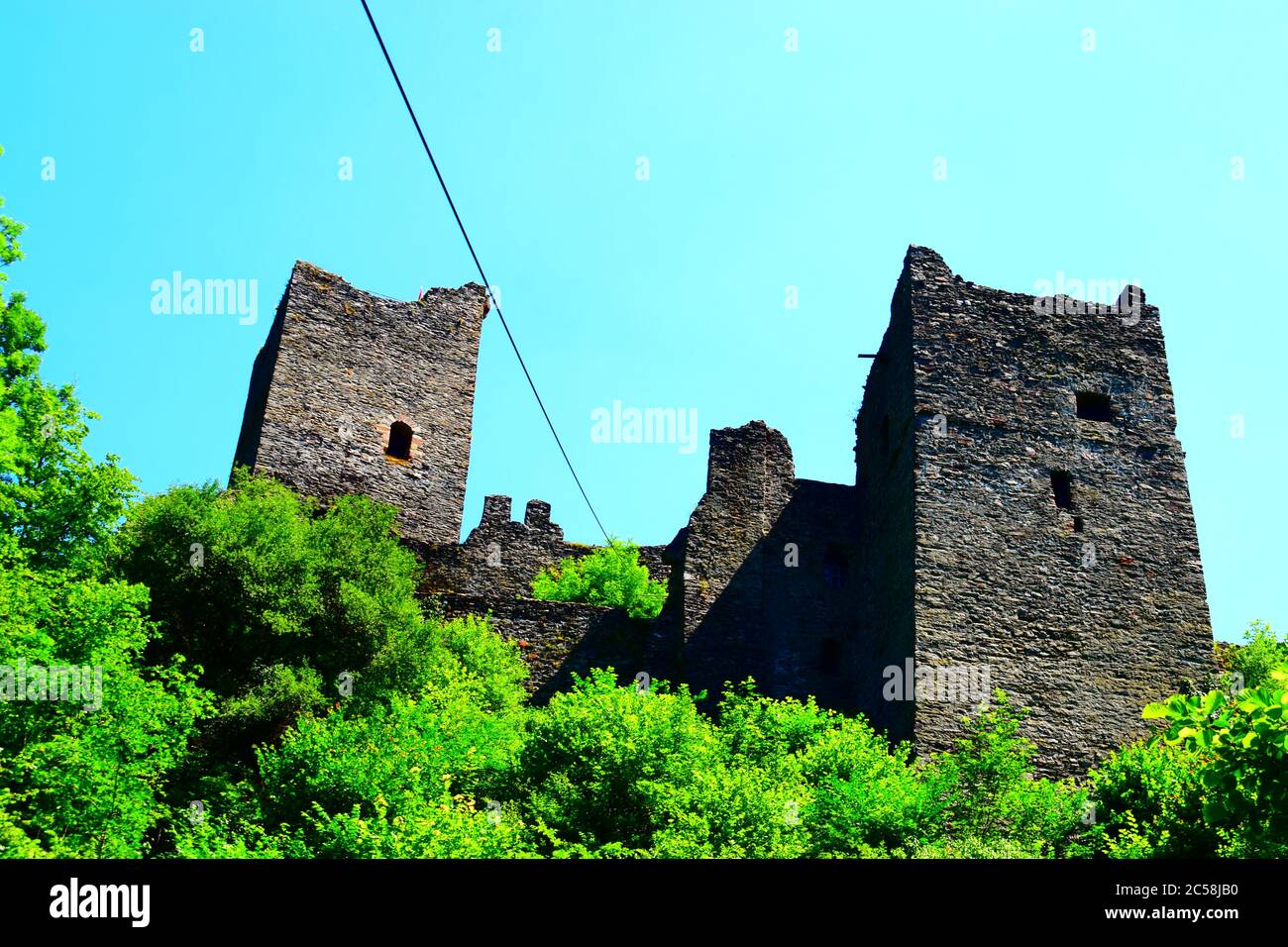 Ruins of oberburg and niederburg castles hi-res stock photography and ...