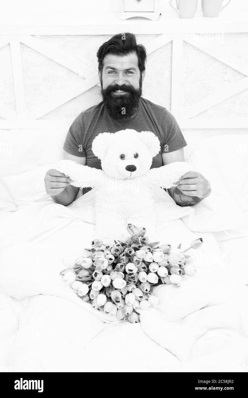 Bouquet on bed Black and White Stock Photos & Images - Alamy