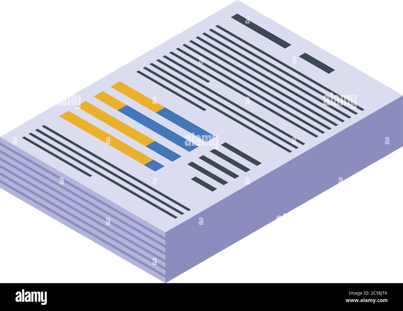 Business training paper pack icon, isometric style Stock Vector Image ...