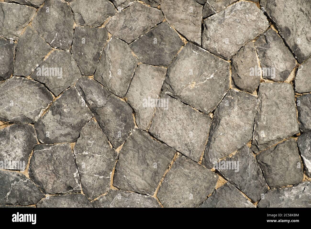 old stone road top view. Background and texture Stock Photo - Alamy
