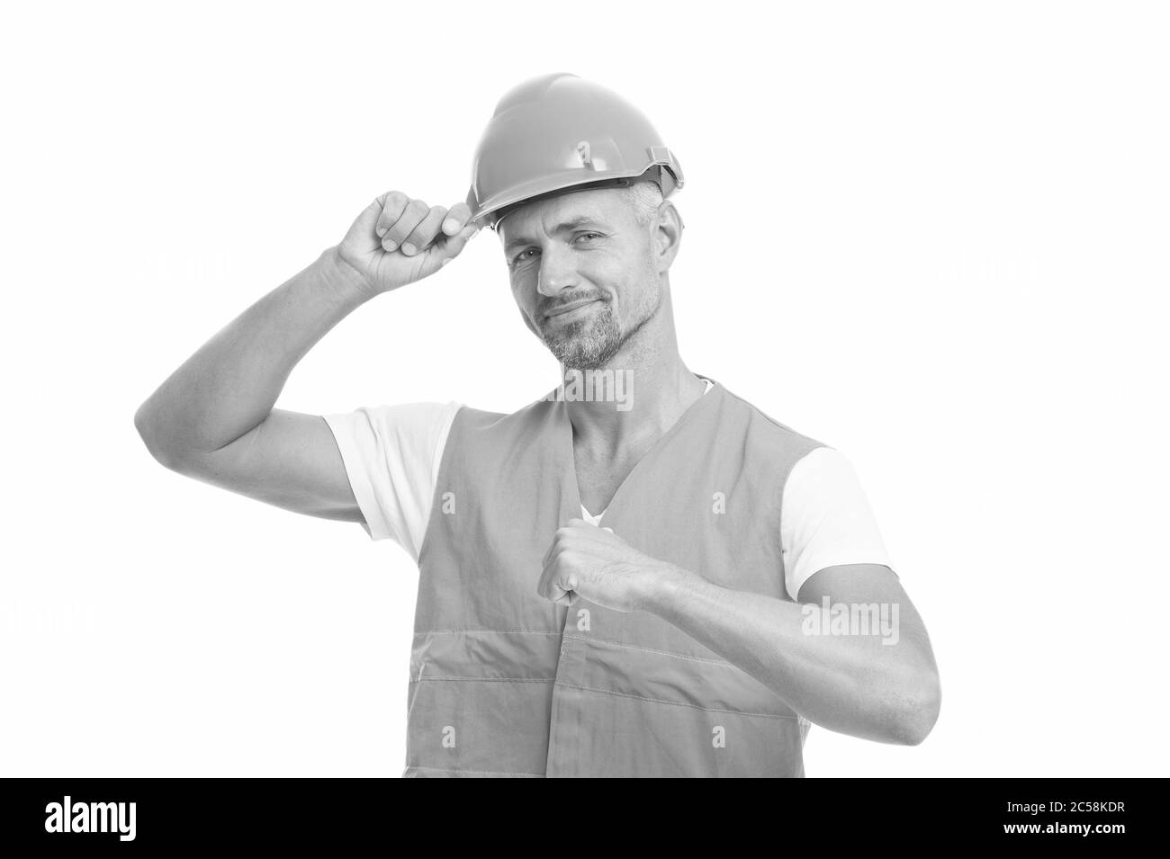 Architect control. Everything is under control. Safety concept. Man ...