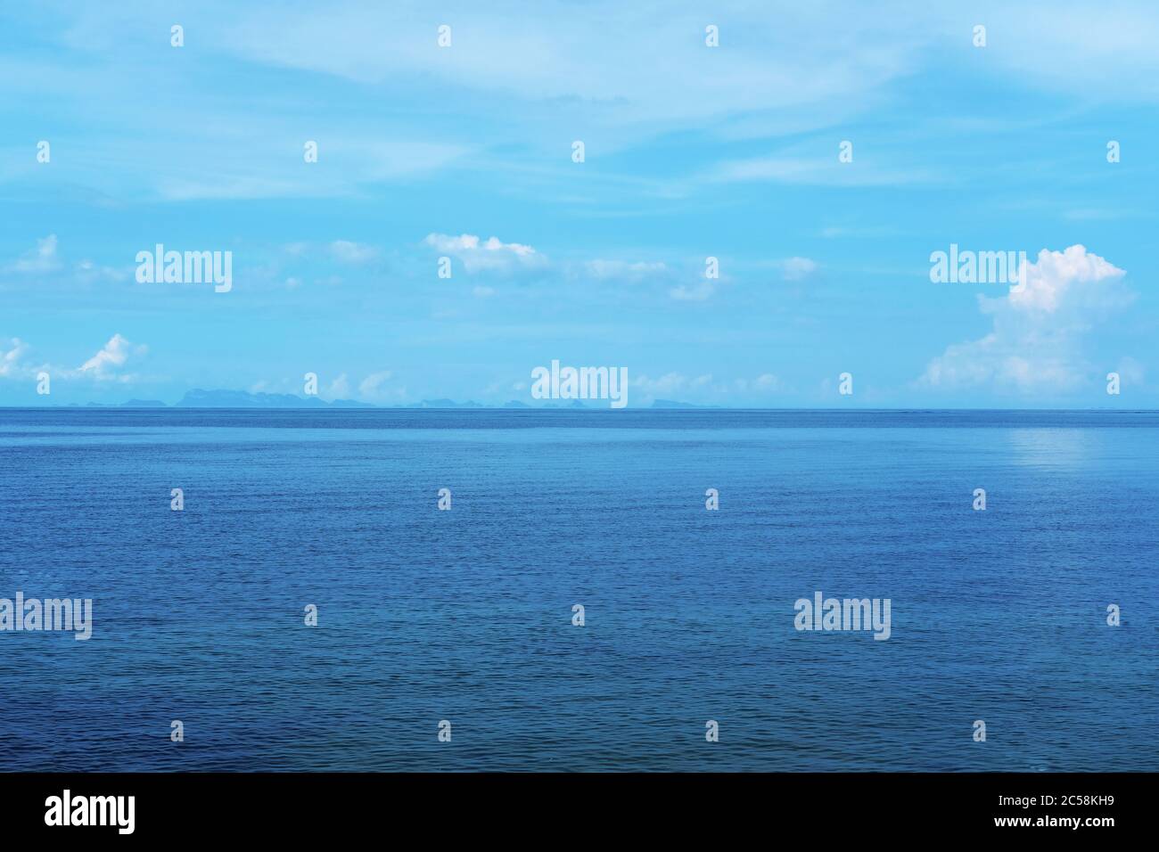 beautiful seascape panorama. Sea and sky. Composition of nature Stock ...