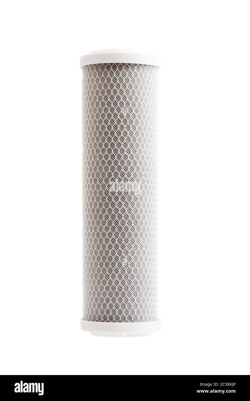carbon filter for water purification with a mesh structure of fishing ...