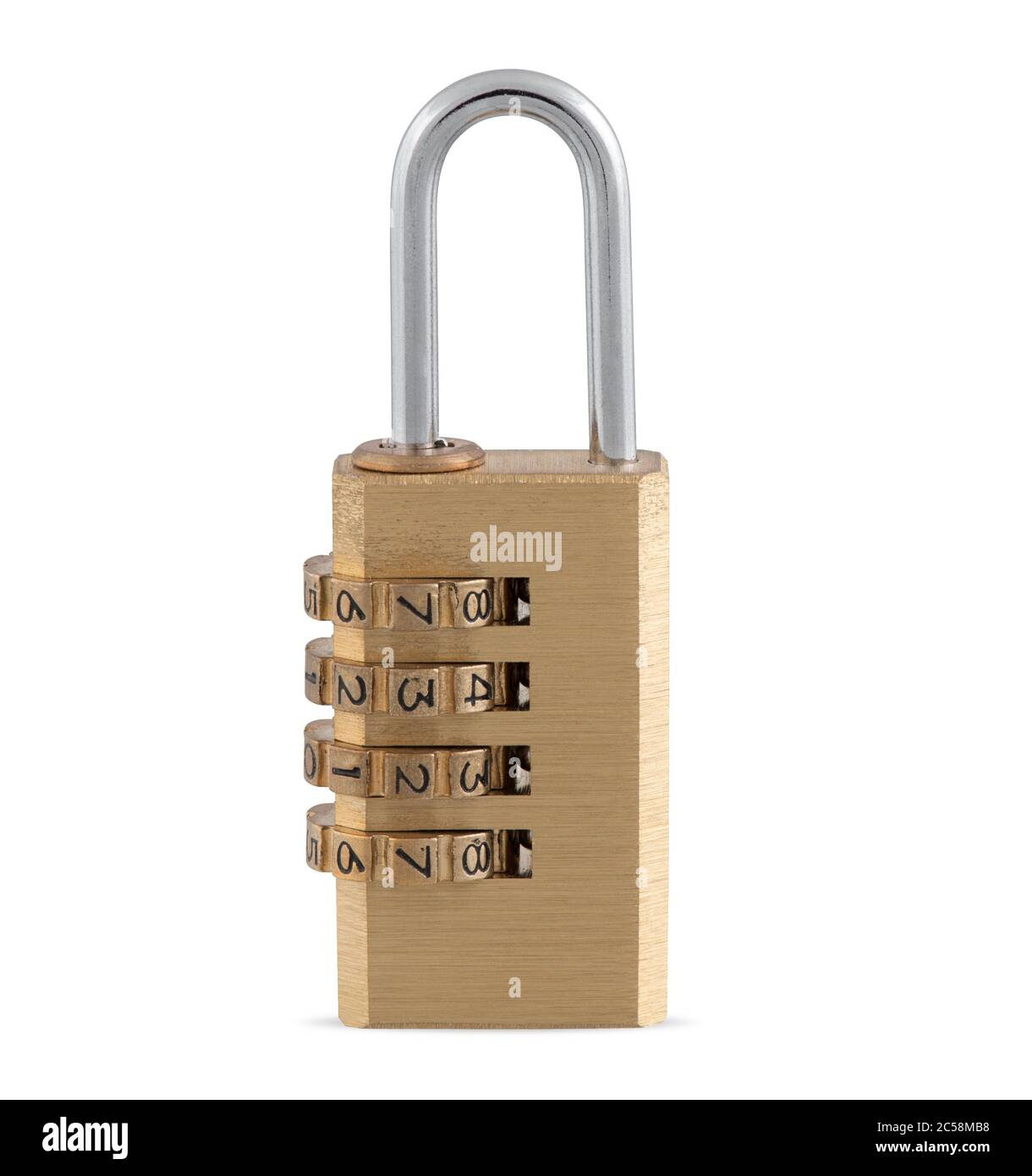 combination lock isolated on white background with clipping path Stock ...