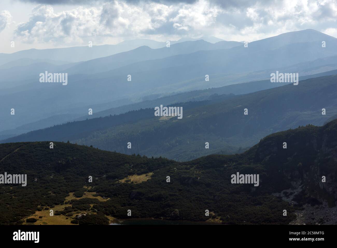Amazing Landscape of Rila Mountan near The Seven Rila Lakes, Bulgaria ...
