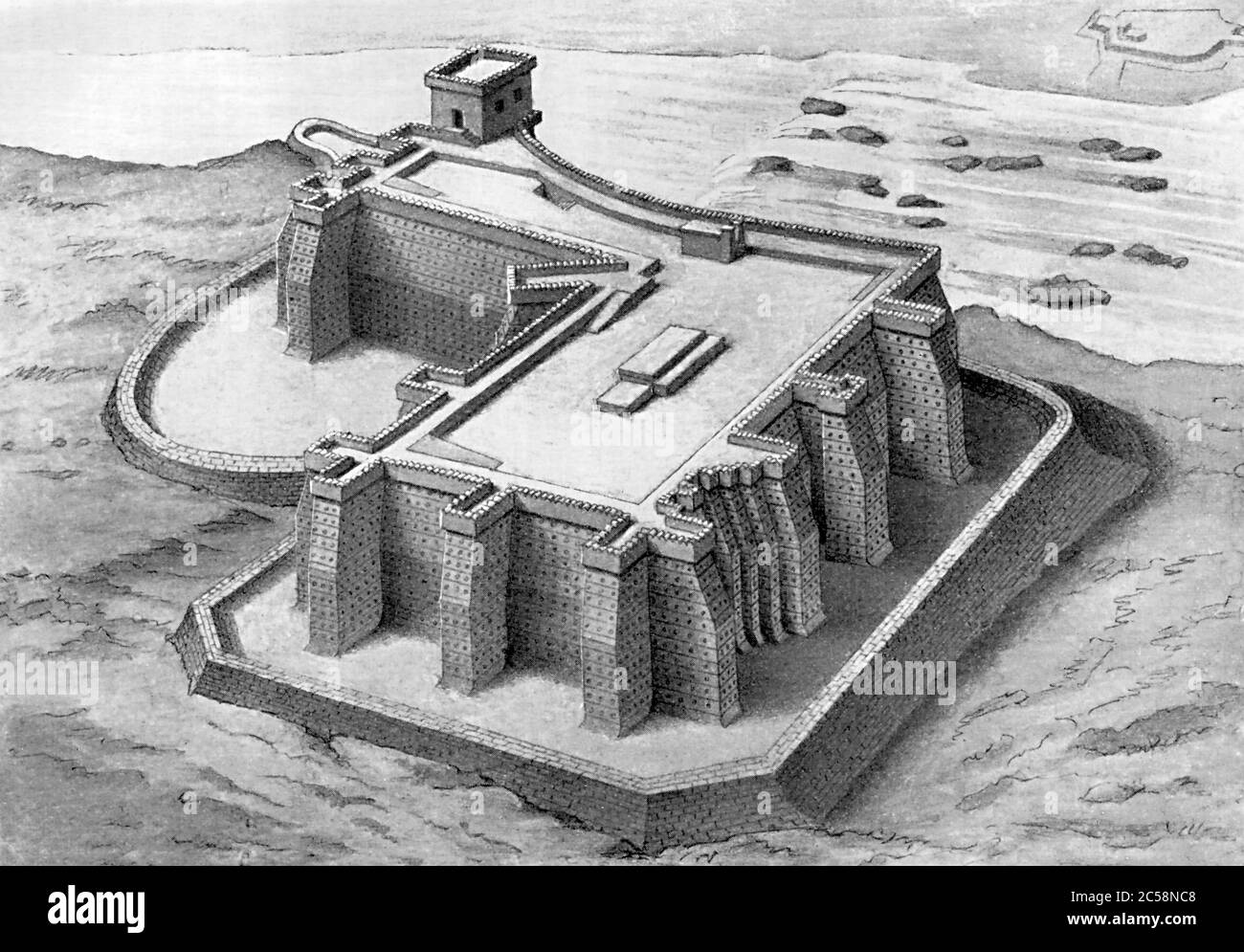Shechem Castle, ancient Canaanite city, reconstruction Stock Photo - Alamy