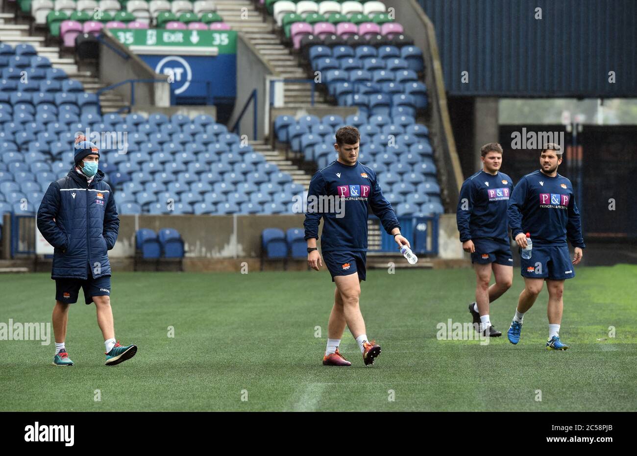 Patrick harrison with recent signing sam kitchen hi-res stock ...