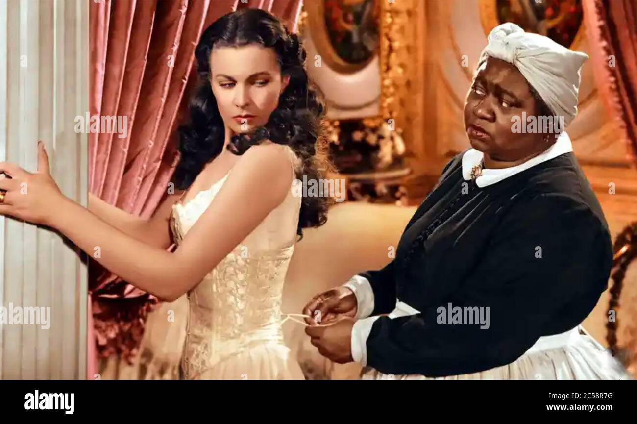 GONE WITH THE WIND 1939 MGM film with Vivien Leigh at left and Hattie McDaniel Stock Photo - Alamy