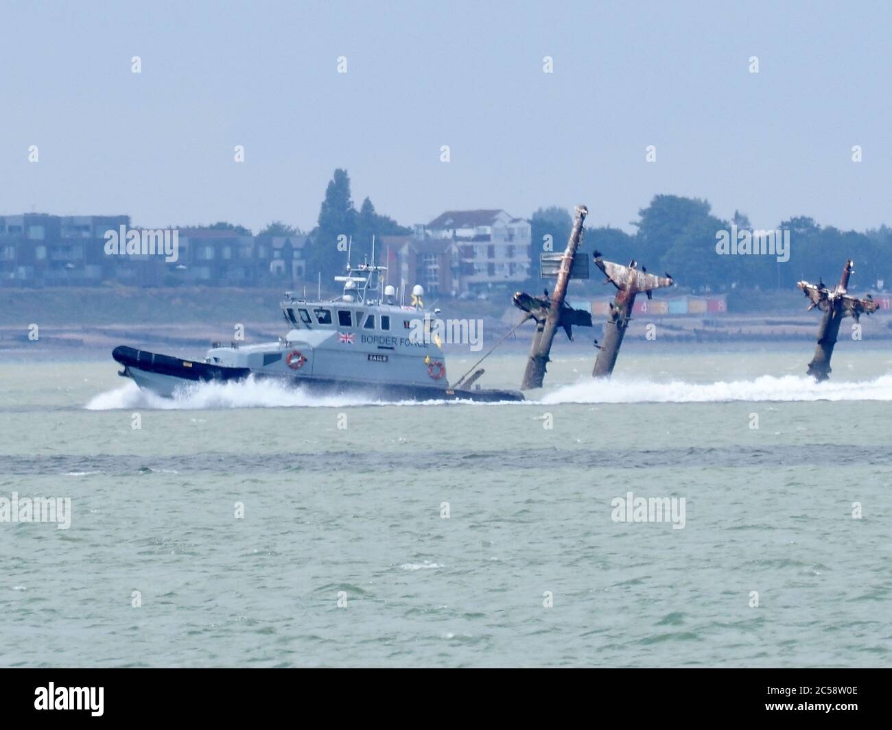 Sheerness, Kent, UK. 1st July, 2020. UK Border Force's HMC Eagle ...