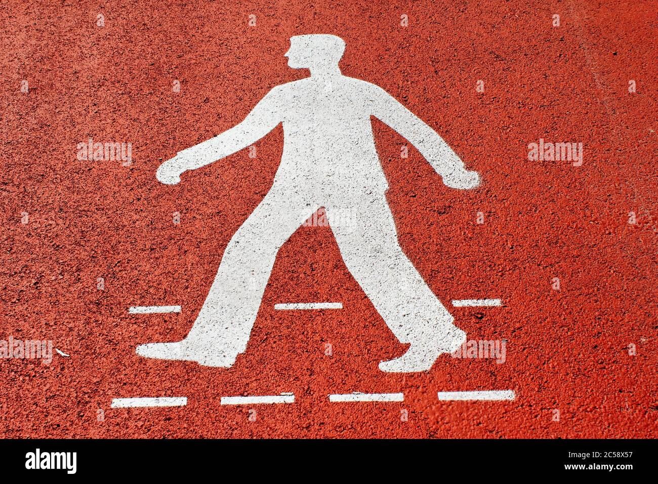 Greece, Athens, June 16 2020 - Symbol for pedestrians, pedestrian ...