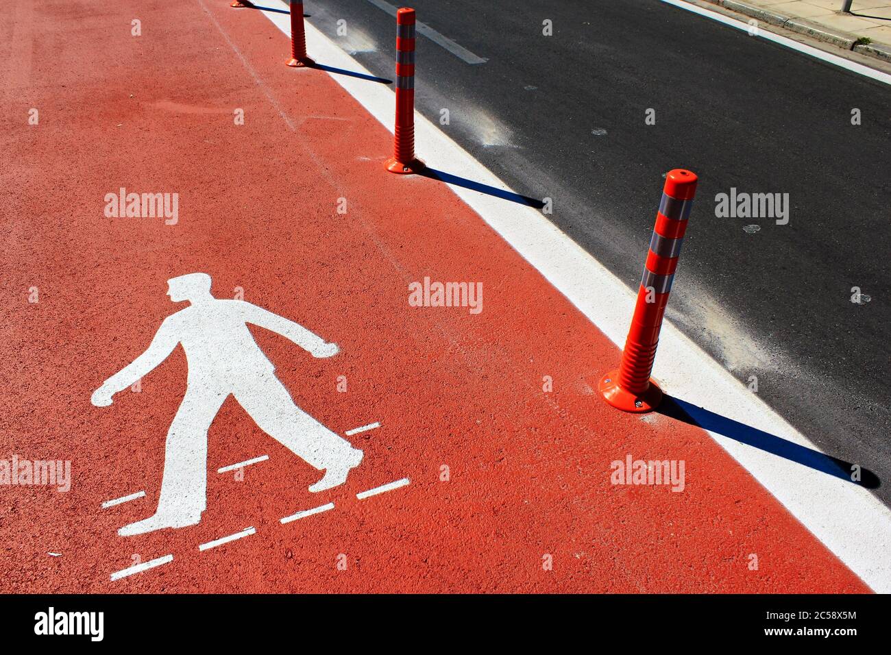 Greece, Athens, June 16 2020 - Symbol for pedestrians, pedestrian ...