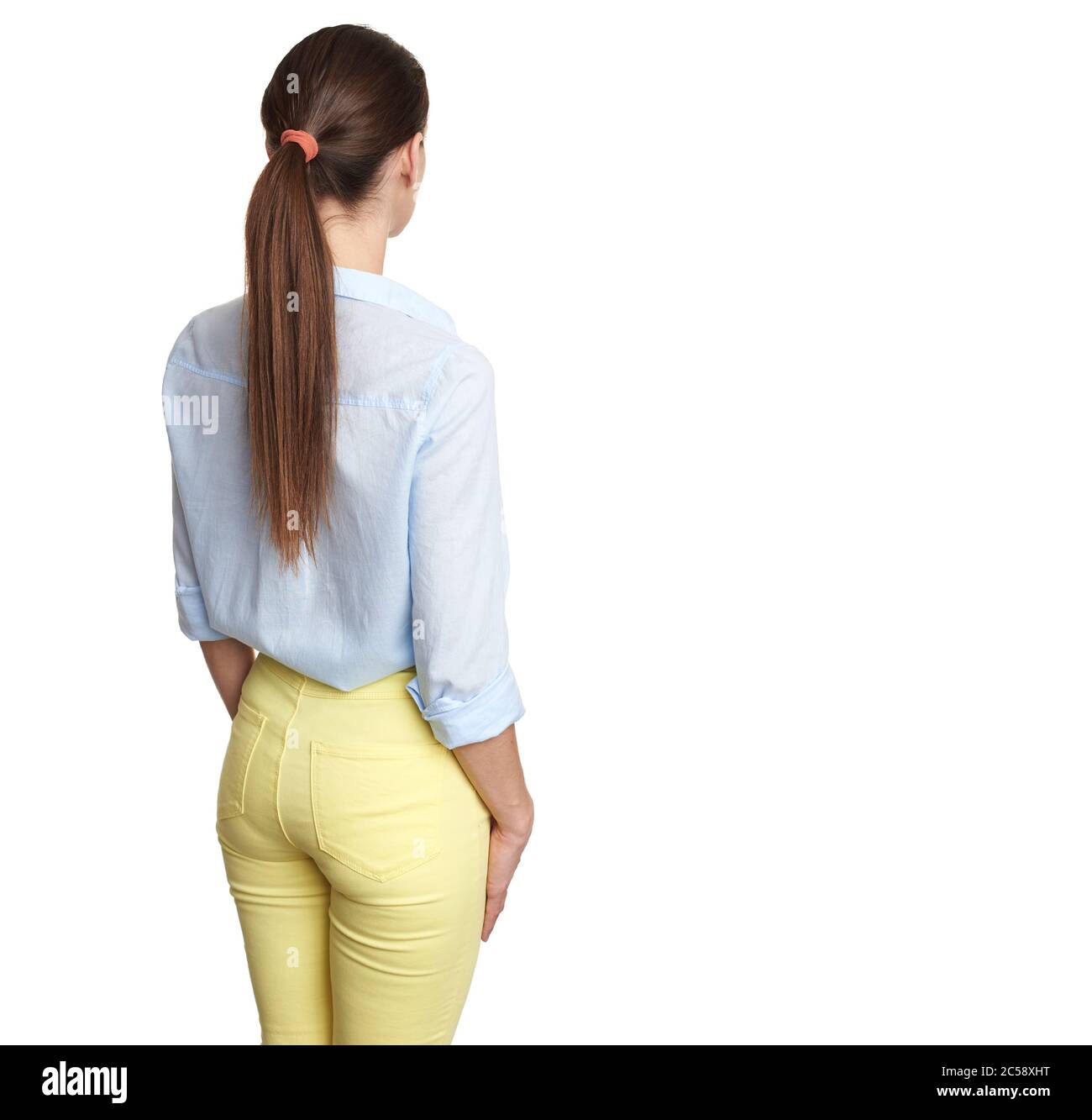 Woman backview Cut Out Stock Images & Pictures - Alamy