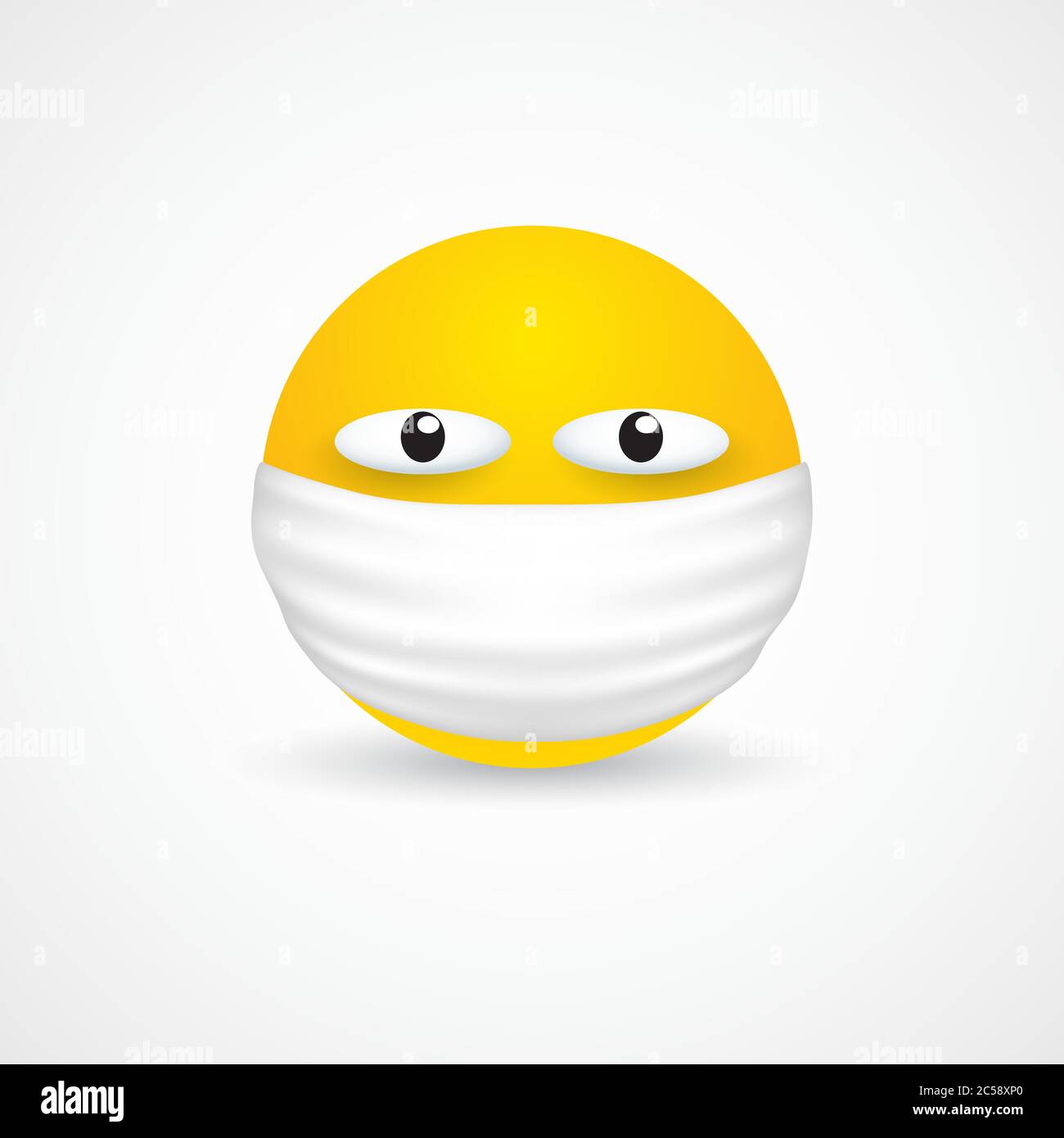 Smiling medical face mask Stock Vector Images - Alamy