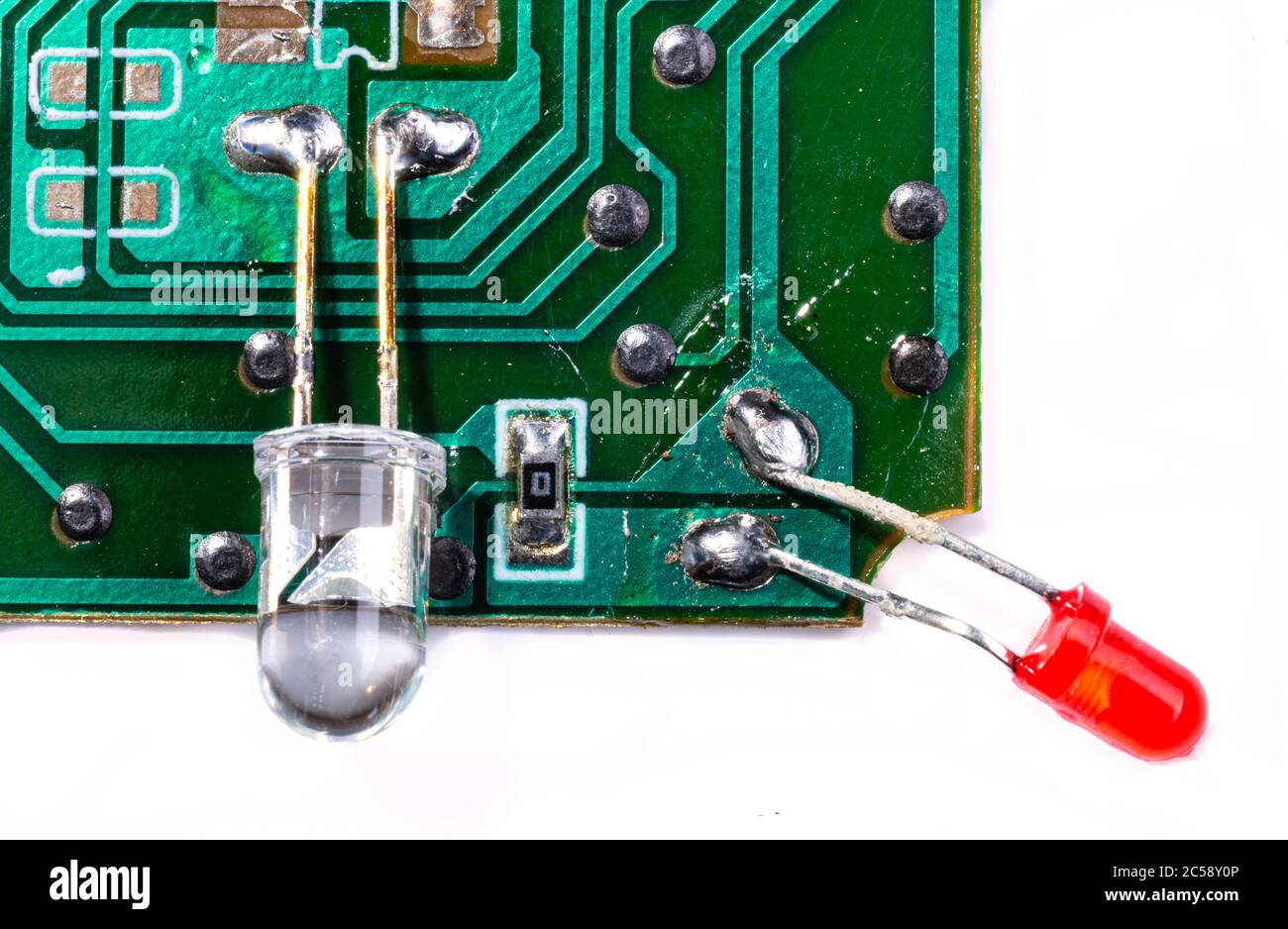 Semiconductor resistor transistor motherboard hi-res stock photography ...