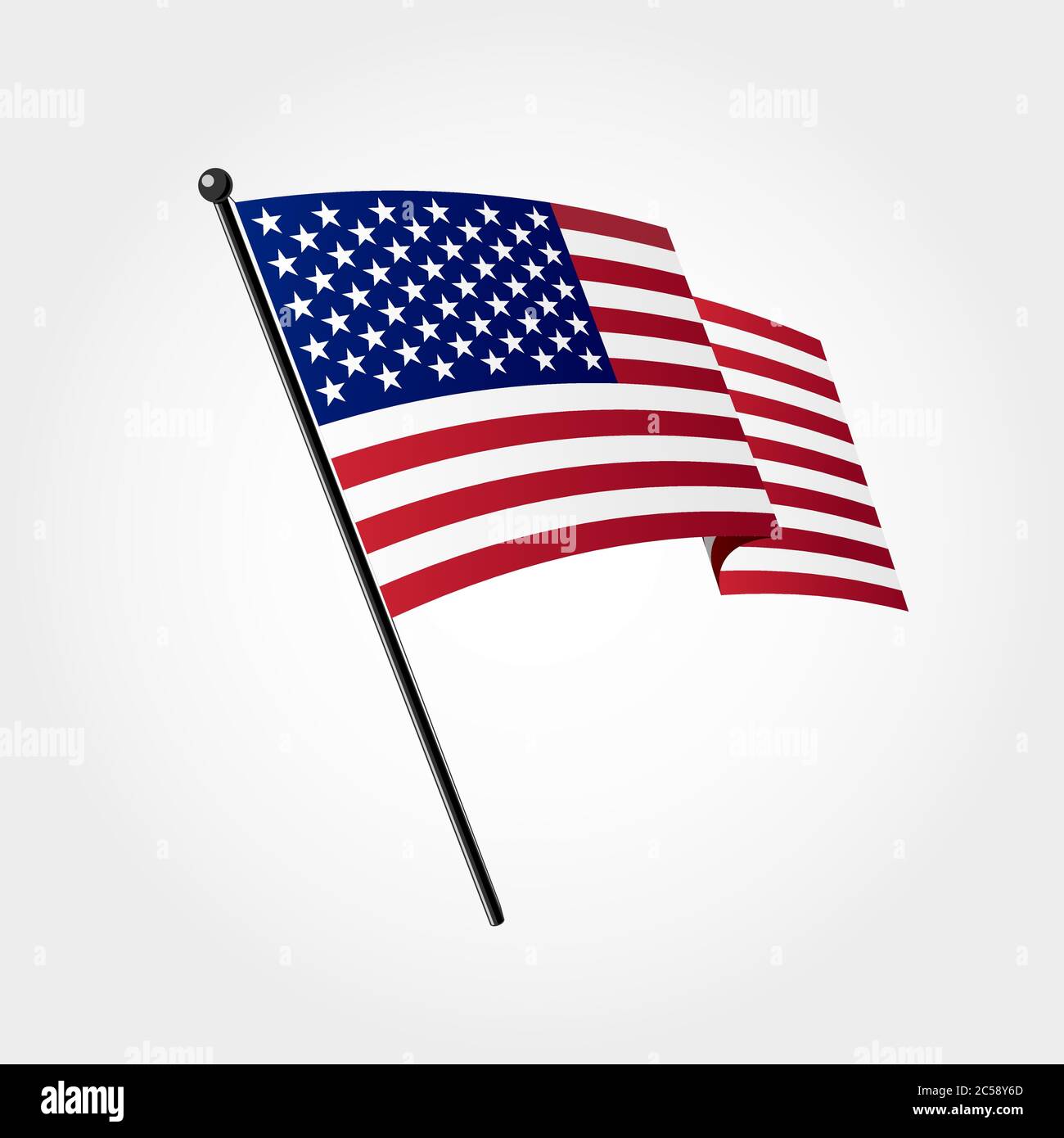 American flag. Vector illustration Stock Vector Image & Art - Alamy