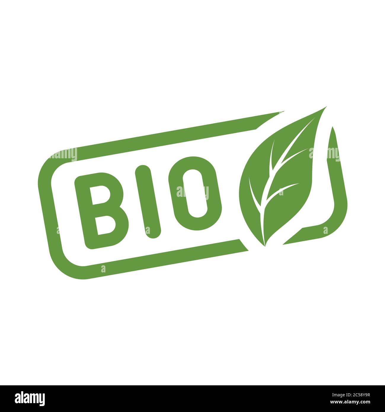 Eco, bio sign, stamp, label. Vector illustration Stock Vector Image ...