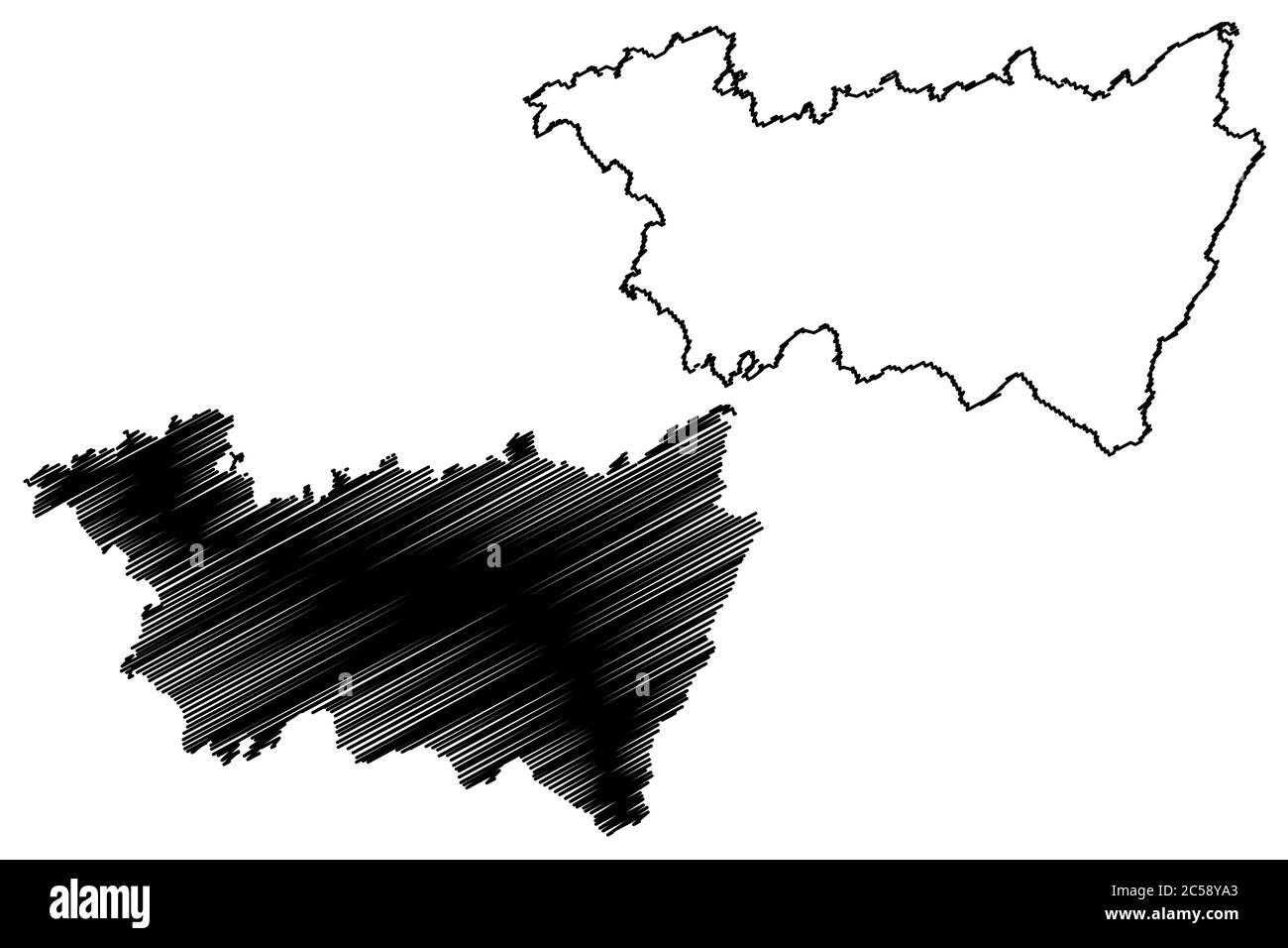 Vosges Department (France, French Republic, Grand Est region) map ...