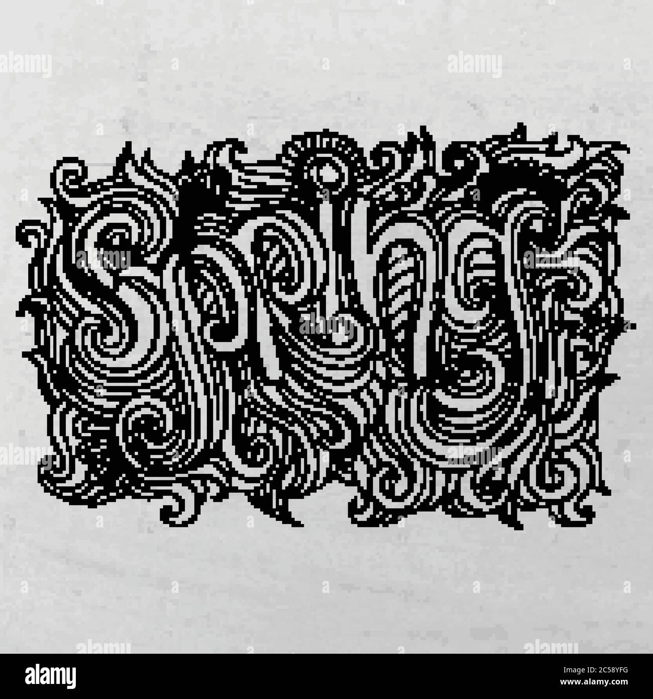 Vector Spring hand lettering sketch Stock Vector Image & Art - Alamy