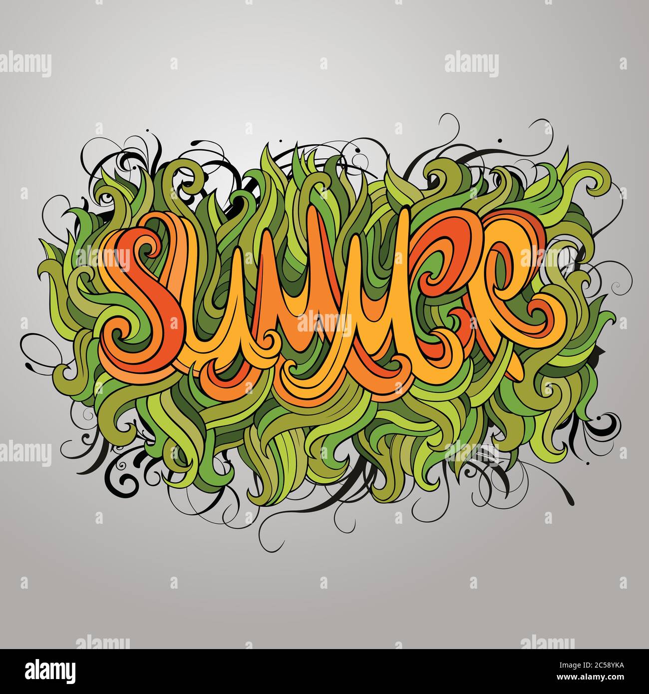 Vector hand lettering illustration Stock Vector Image & Art - Alamy