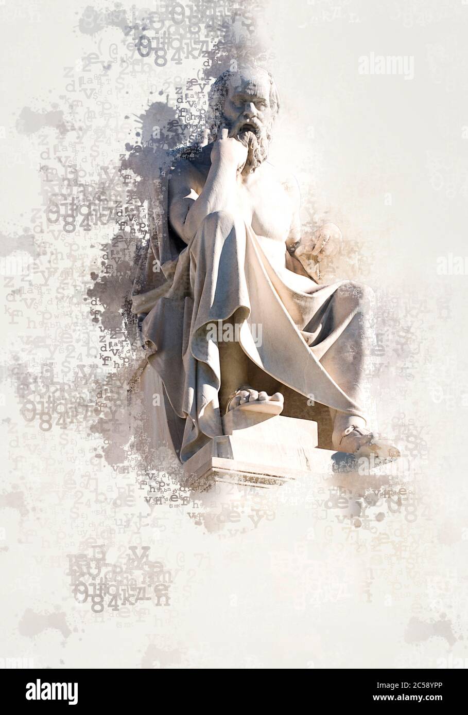 Greek philosopher thinking hi-res stock photography and images - Alamy