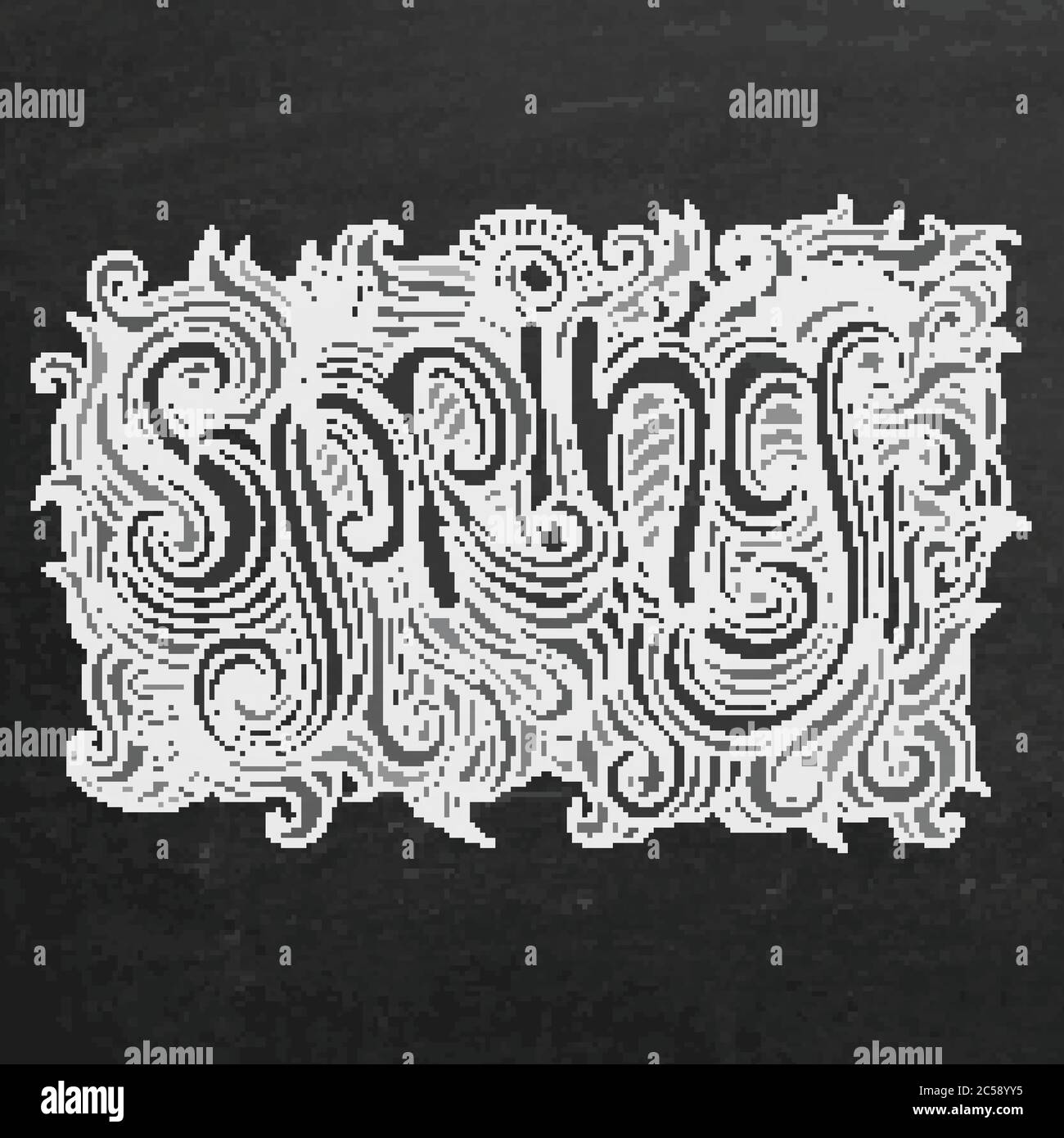 Vector Spring chalk board background Stock Vector Image & Art - Alamy