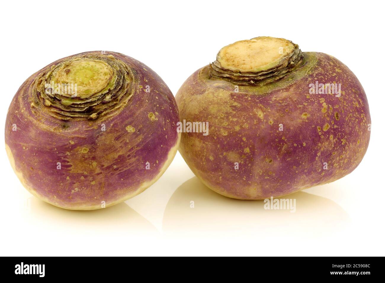 fresh turnips on a white background Stock Photo - Alamy