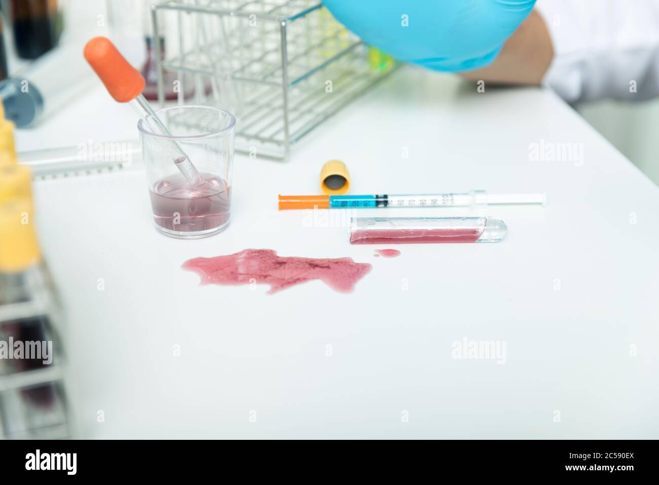 Scientist chemical spill hi-res stock photography and images - Alamy