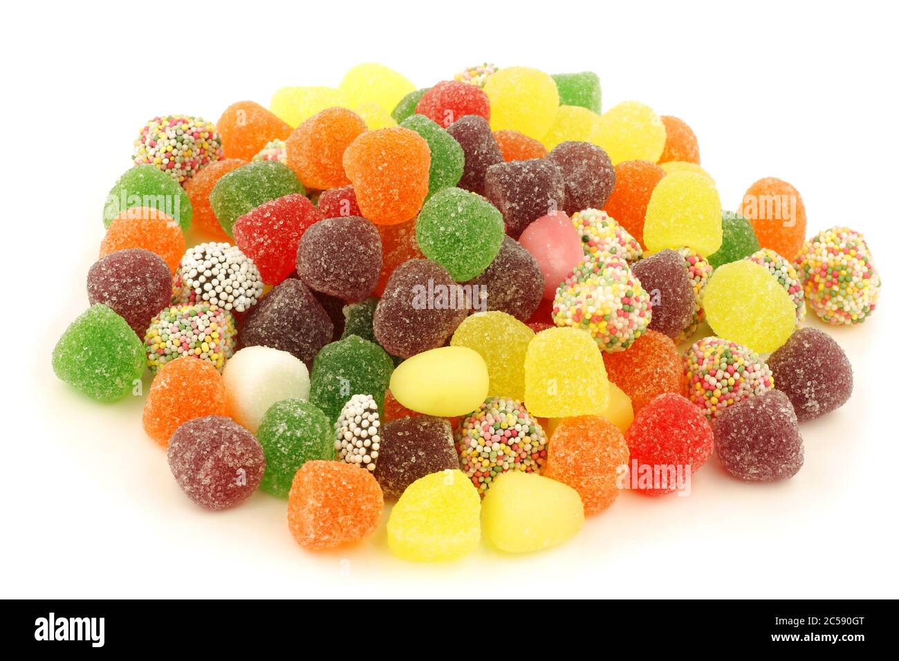 colorful tum tum candy on a white background Stock Photo - Alamy
