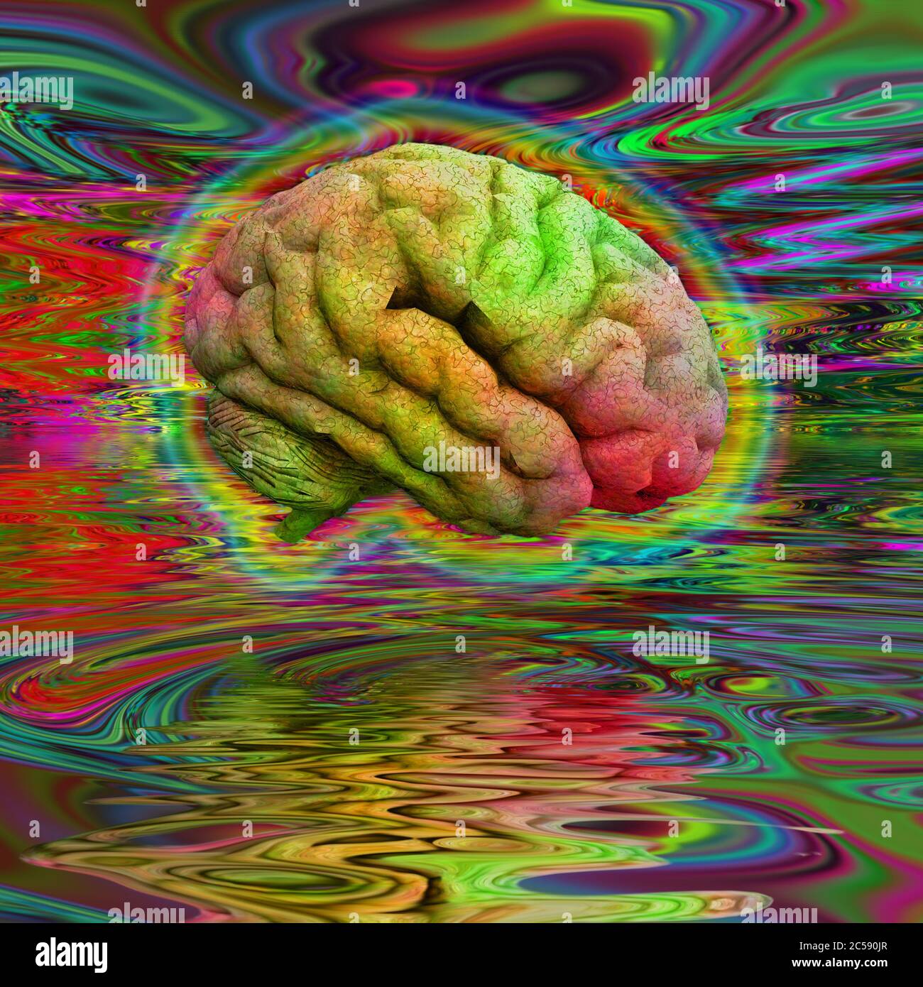 Creative brain swirl hi-res stock photography and images - Alamy